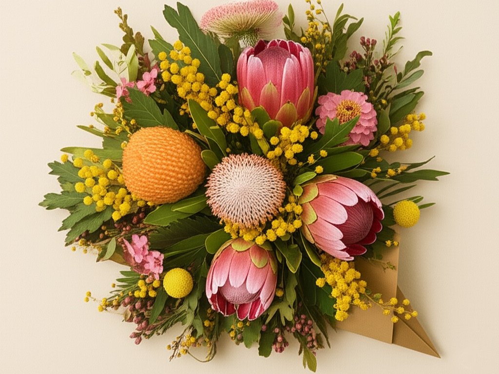 Native Flower Delivery Melbourne, The Little Market Bunch