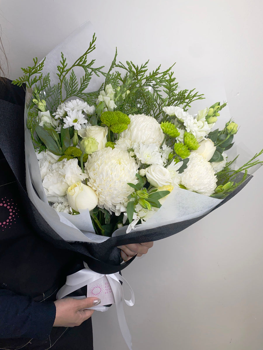 White Sympathy Bouquet | The Little Market Bunch | Melbourne