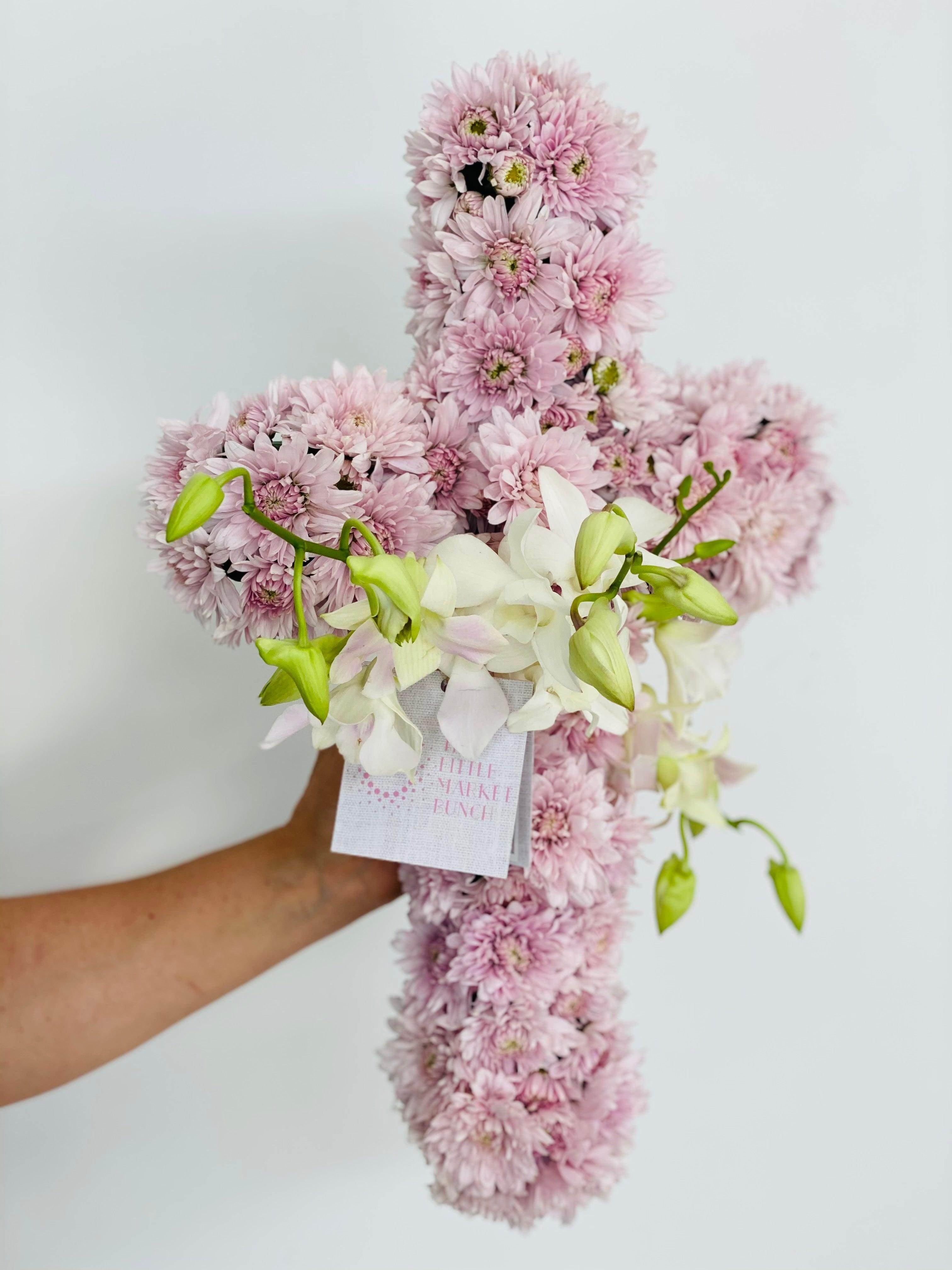 Sympathy Flower Cross | The Little Market Bunch | Australia