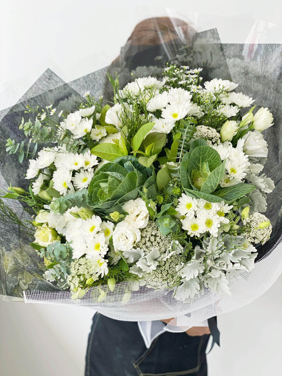 White Sympathy Bouquet | The Little Market Bunch | Melbourne